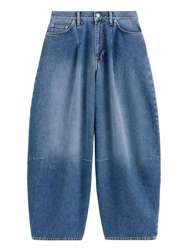 Cos Twine Barrel-leg Jeans - Blue