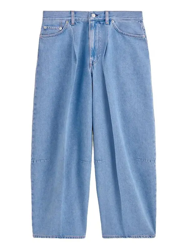 Cos Twine Barrel-leg Jeans - Light Blue