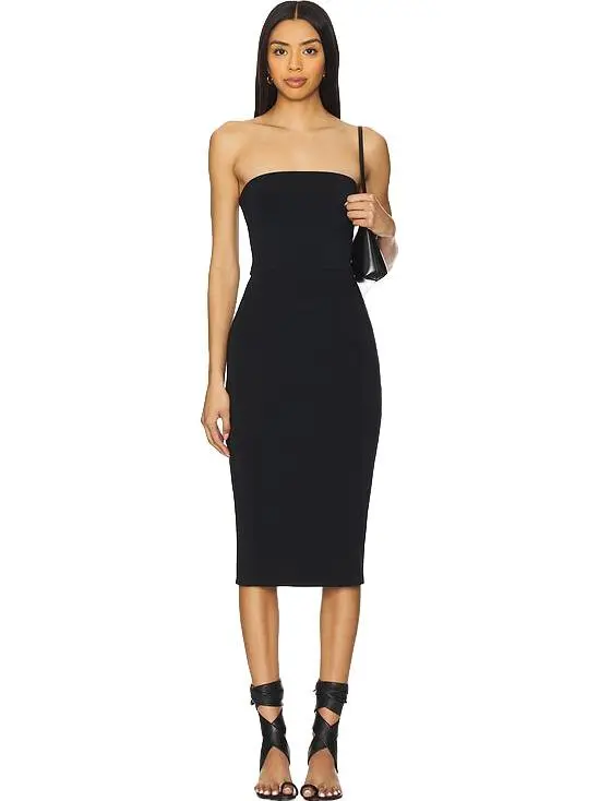 Commando Butter Luxe Strapless Midi Dress - Black