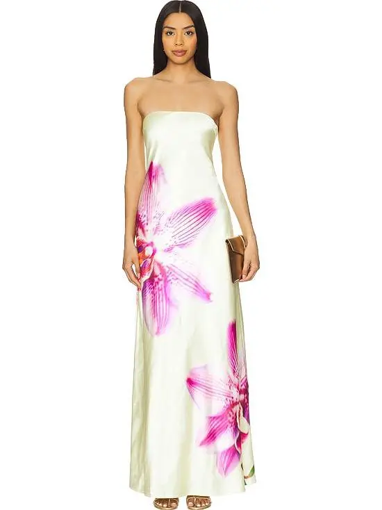 RUNAWAY THE LABEL Celeste Maxi Dress - Orchid Yellow