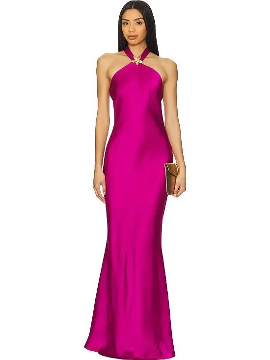 RUNAWAY THE LABEL Chara Maxi Dress - Magenta
