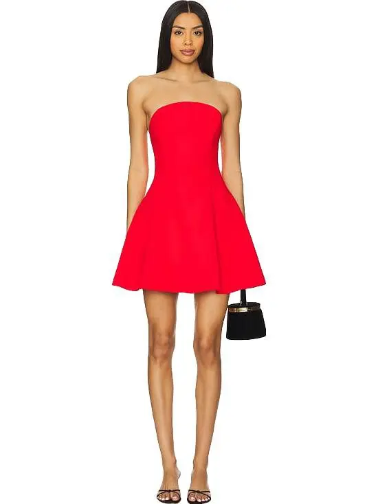 Amanda Uprichard Romilly Dress - Crimson