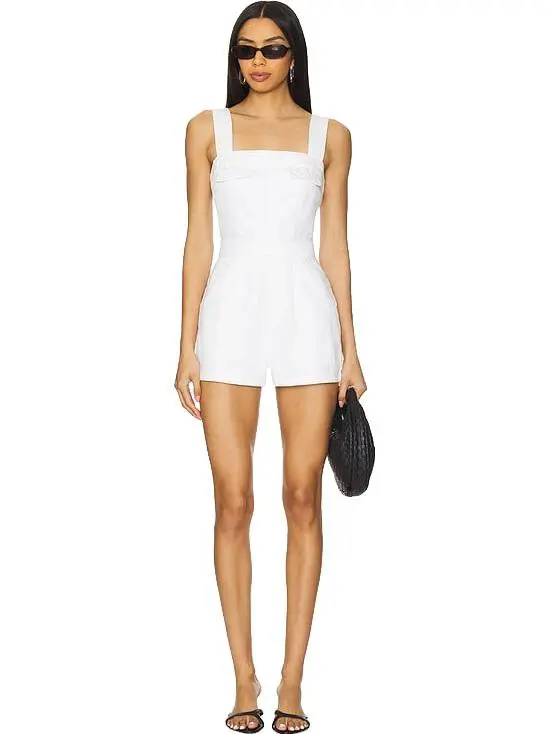 Amanda Uprichard Frida Romper - White