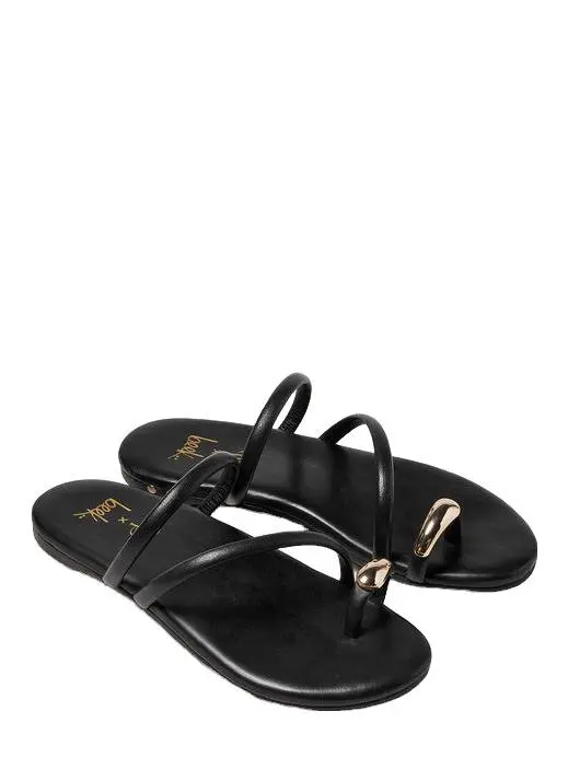 Beek Itsybitsybird Leather Sandals - Black