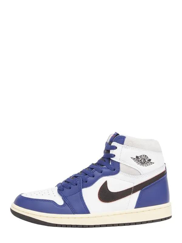 JORDAN 1 Retro Hi Og Rmstd Sneaker - White/grey/royal