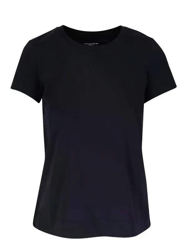 Lafayette 148 New York Cotton T-shirt - Black