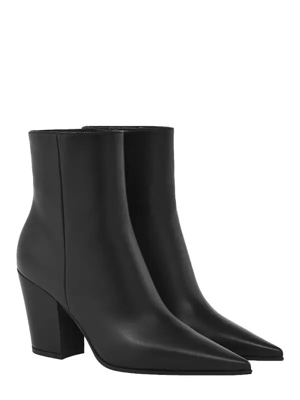 GIANVITO ROSSI Keinna Bootie - Black Calf Leather