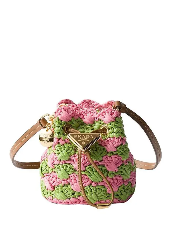 Prada Crochet Mini Pouch - Pink