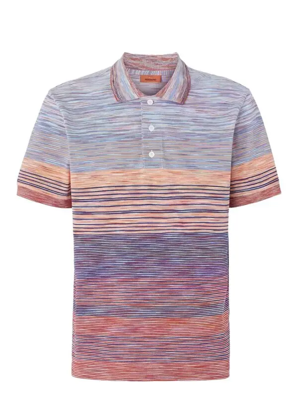 Missoni Striped Polo Shirt - Blue