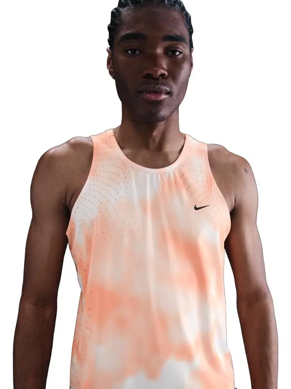 Nike Running Division Breathe Dri-fit Adv Tank Top - Orange