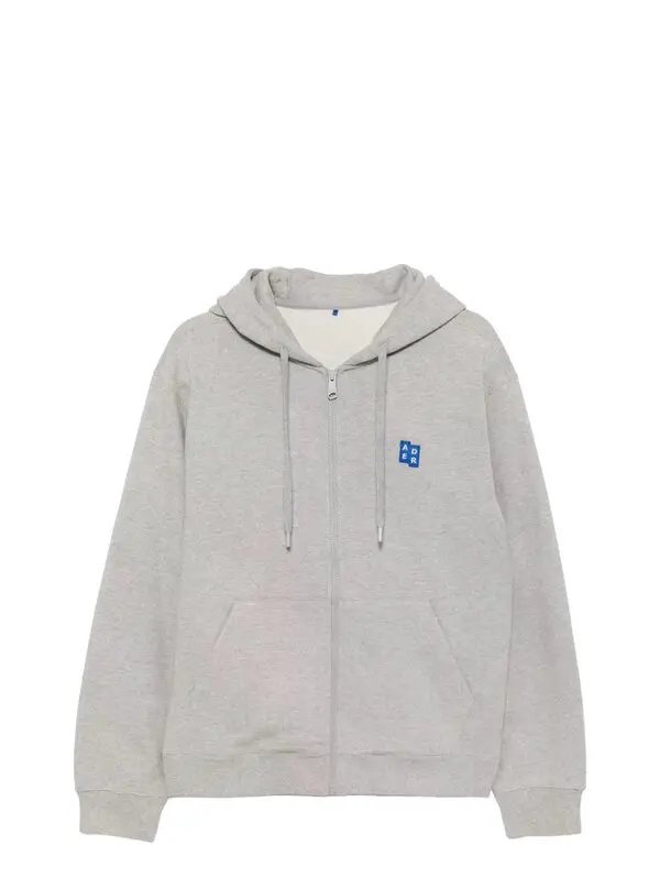 ADER ERROR Trs Tag Zip-up Hoodie - Grey