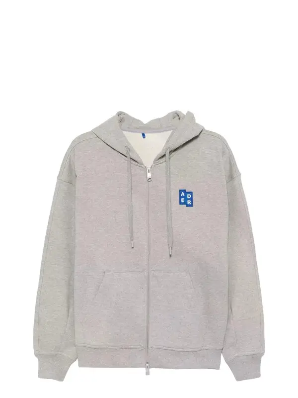 ADER ERROR Trs Tag Zip-up Hoodie - Grey