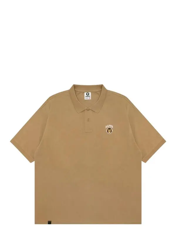 AAPE BY *A BATHING APE® Cotton Polo Shirt - Neutrals