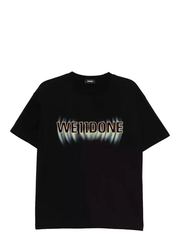 We11Done Logo-print T-shirt - Black