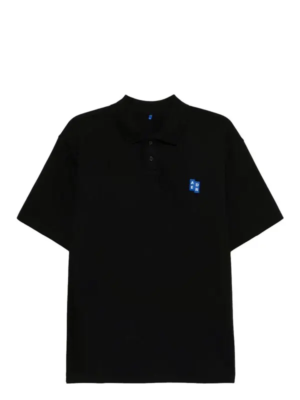 ADER ERROR Trs Tag Polo Top - Black