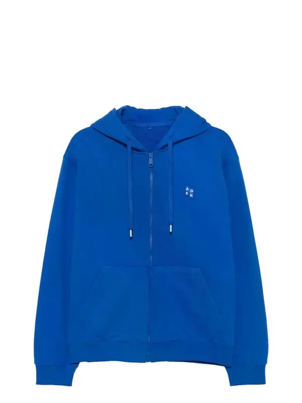 ADER ERROR Trs Tag Zip-up Hoodie - Blue