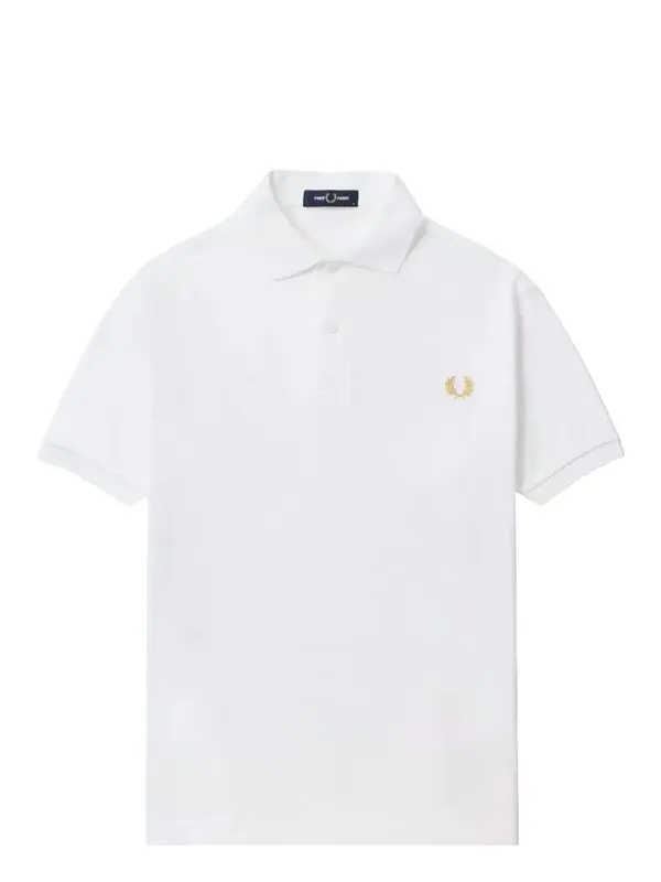 Fred Perry Cotton Polo Shirt - White