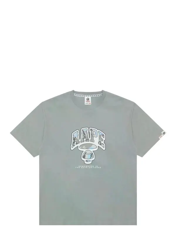 AAPE BY *A BATHING APE® Logo-print T-shirt - Grey