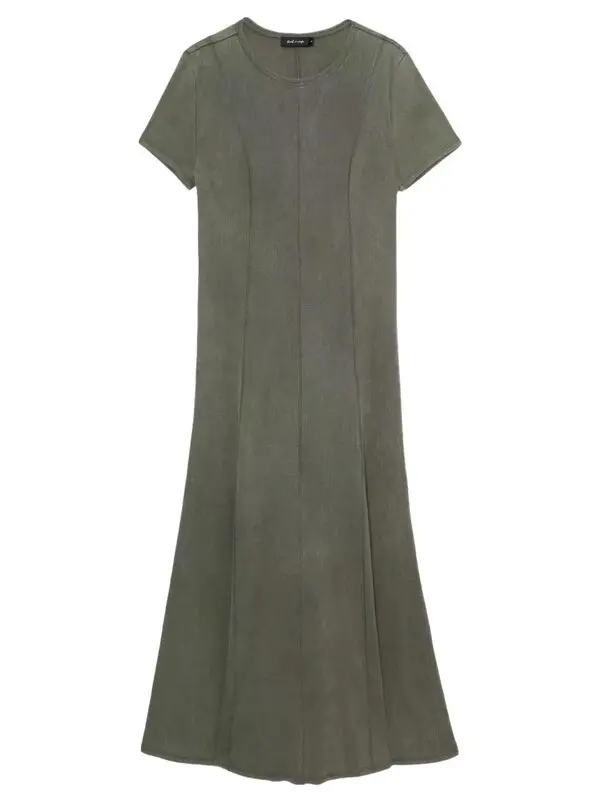 TOUT A COUP Flared Midi Dress - Green