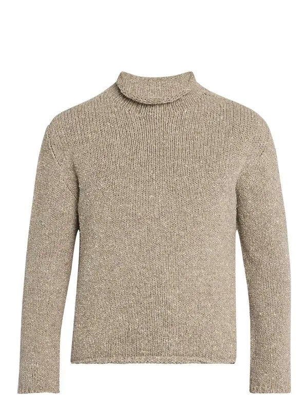 THE ROW Ryoko Roll-neck Sweater - Taupe Melange