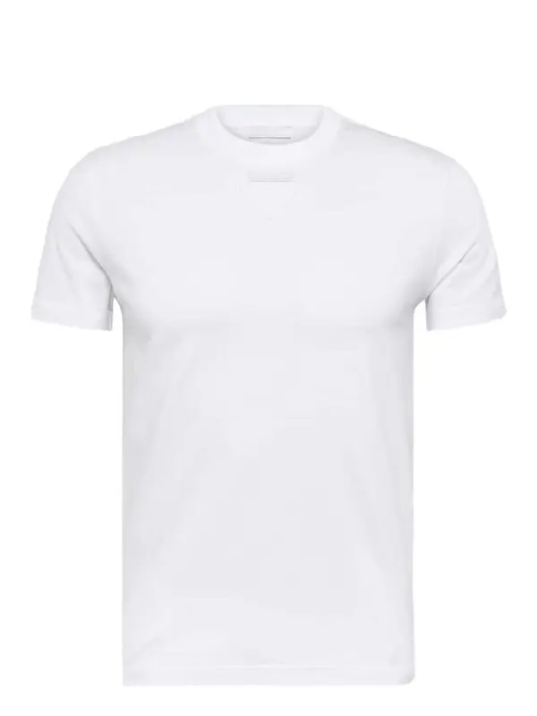 Prada Embellished Cotton T-shirt - White