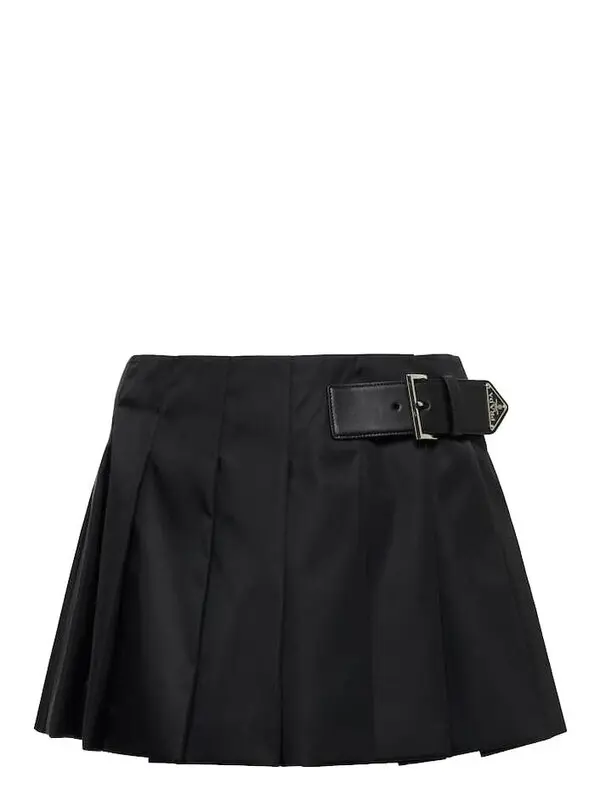Prada Pleated Mini Skirt - Black