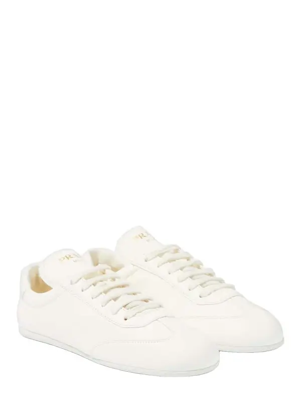 Prada Leather Sneakers - White