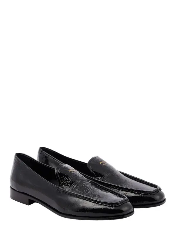 Prada Patent Leather Loafers - Black