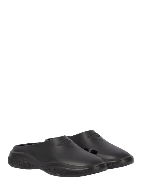Prada Rubber Clogs - Black
