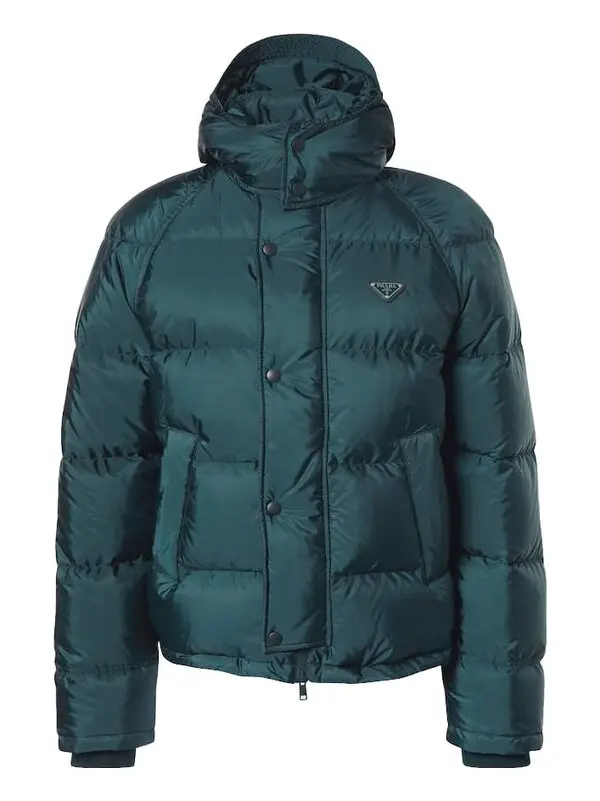 Prada Re-nylon Down Jacket - Green