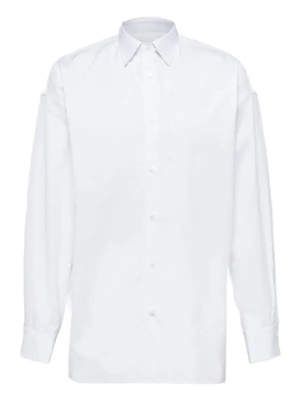 Prada Oversized Cotton Shirt - White