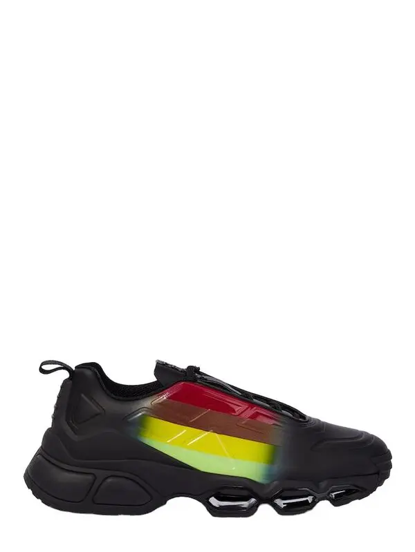 Prada Collision Cross Low-top Sneakers - Multicoloured