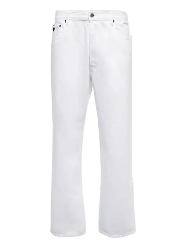 Prada Mid-rise Straight Jeans - White