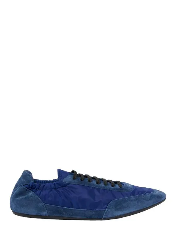 Prada Collapse Re-nylon And Suede Sneakers - Blue