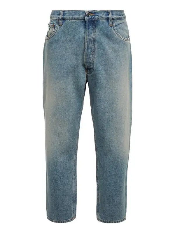 Prada Distressed Tapered Jeans - Blue