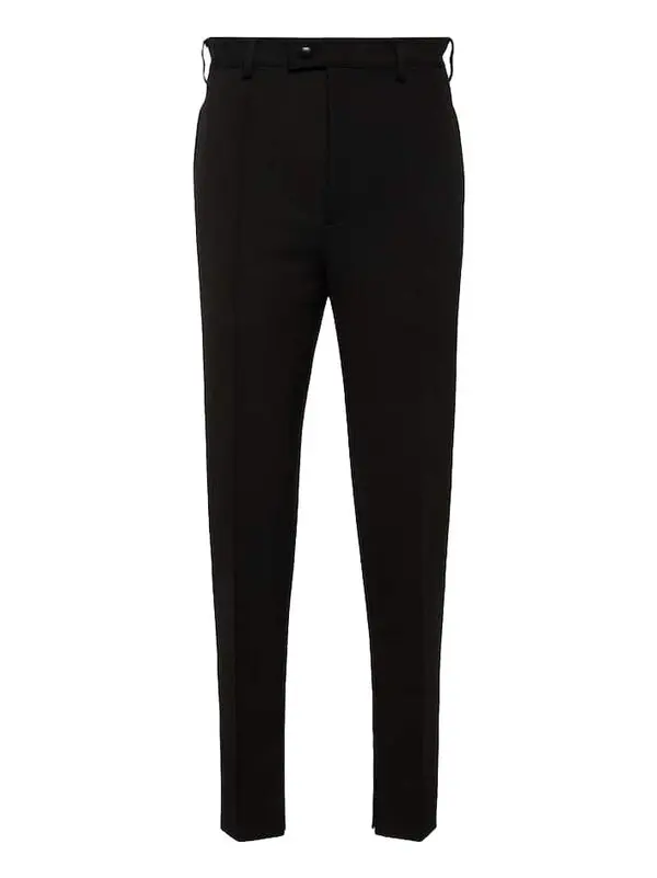 Prada Gabardine Slim Pants - Black