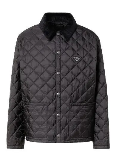 Prada Re-nylon Quilted Jacket - Black