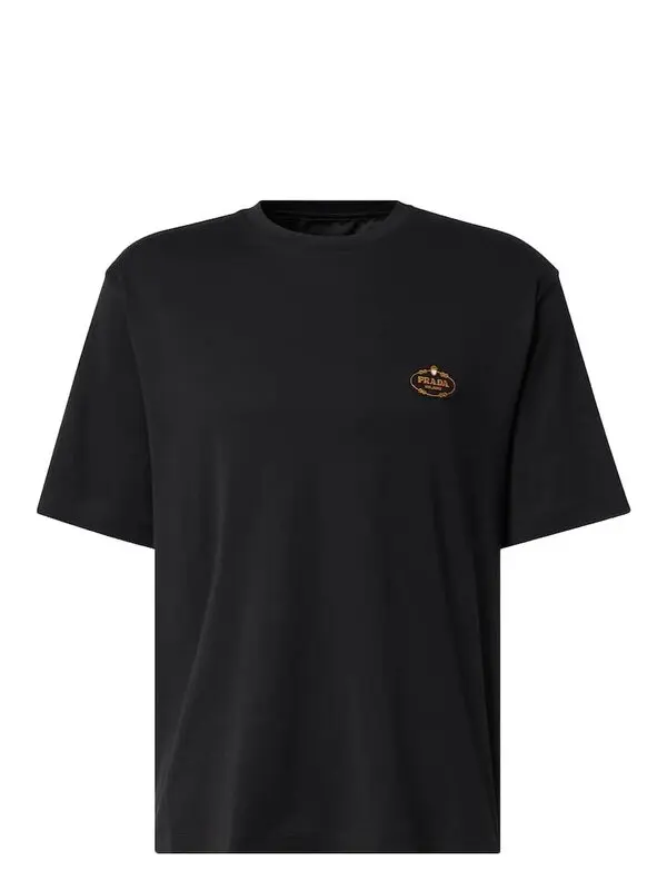 Prada Cotton Jersey T-shirt - Black