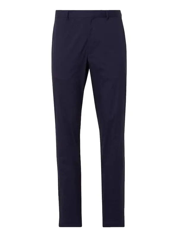 Prada Cotton-blend Poplin Straight Trousers - Black
