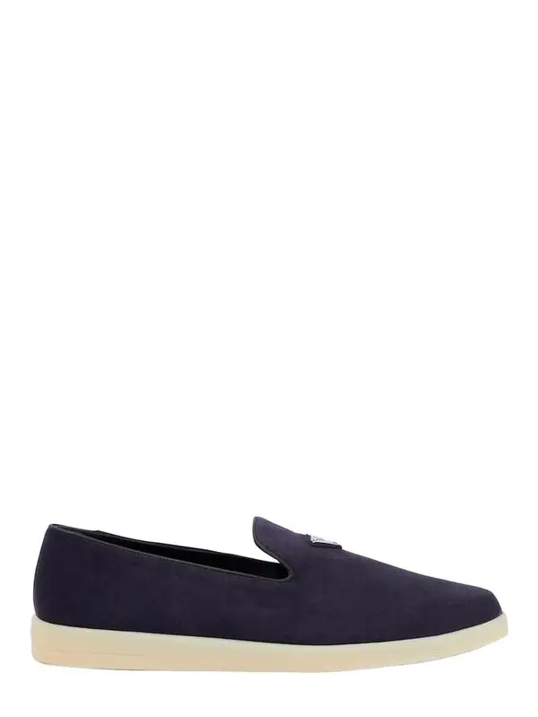 Prada Suede Slippers - Blue