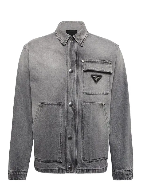 Prada Denim Overshirt - Grey
