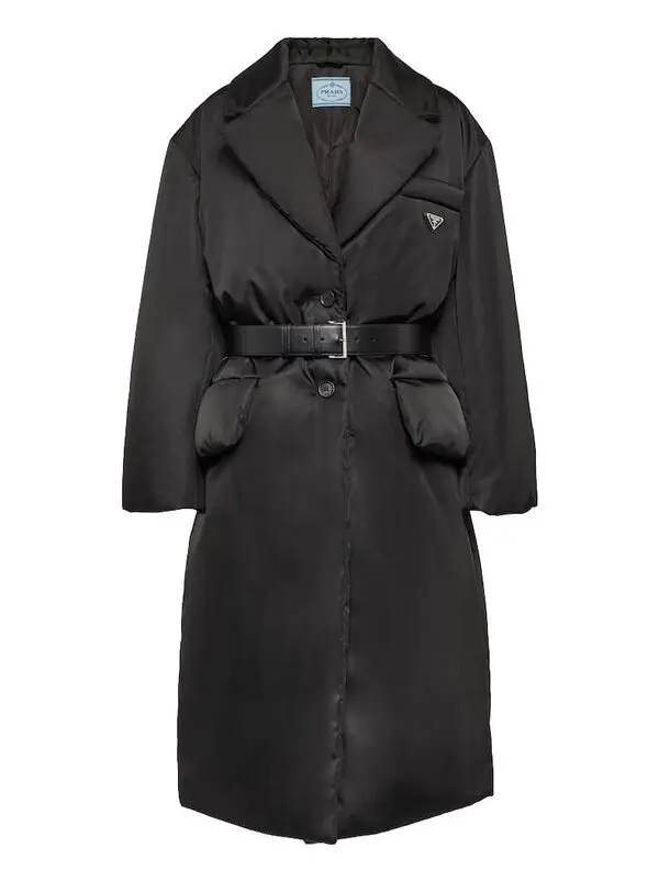 Prada Padded Re-nylon Coat - Black