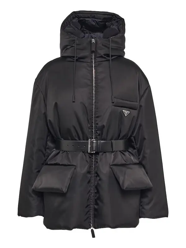 Prada Re-nylon Gabardine Down Jacket - Black