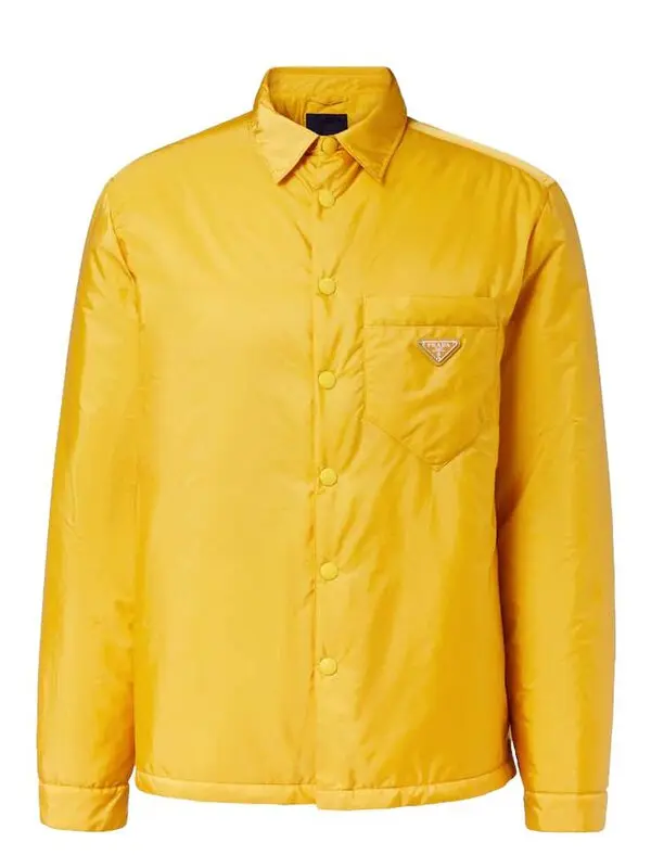 Prada Re-nylon Overshirt - Yellow