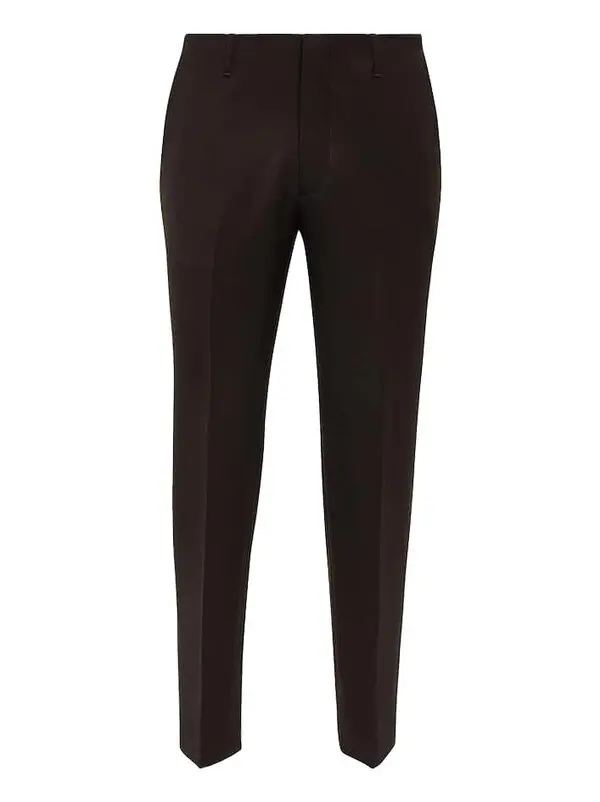 Prada Wool Gabardine Suit Pants - Black