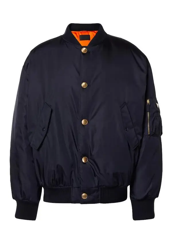 Prada Re-nylon Bomber Jacket - Blue
