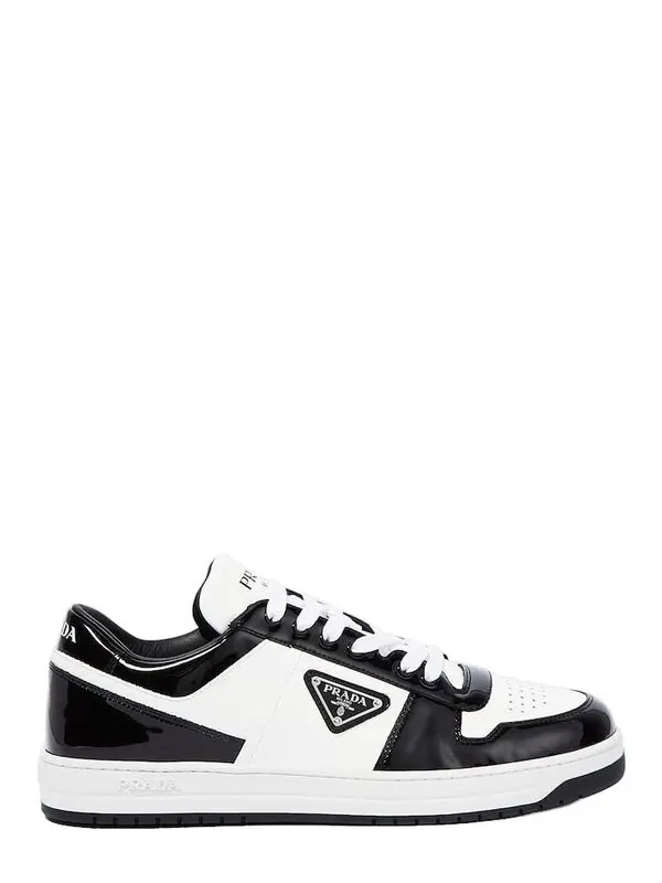 Prada Downtown Leather Low-top Sneakers - White