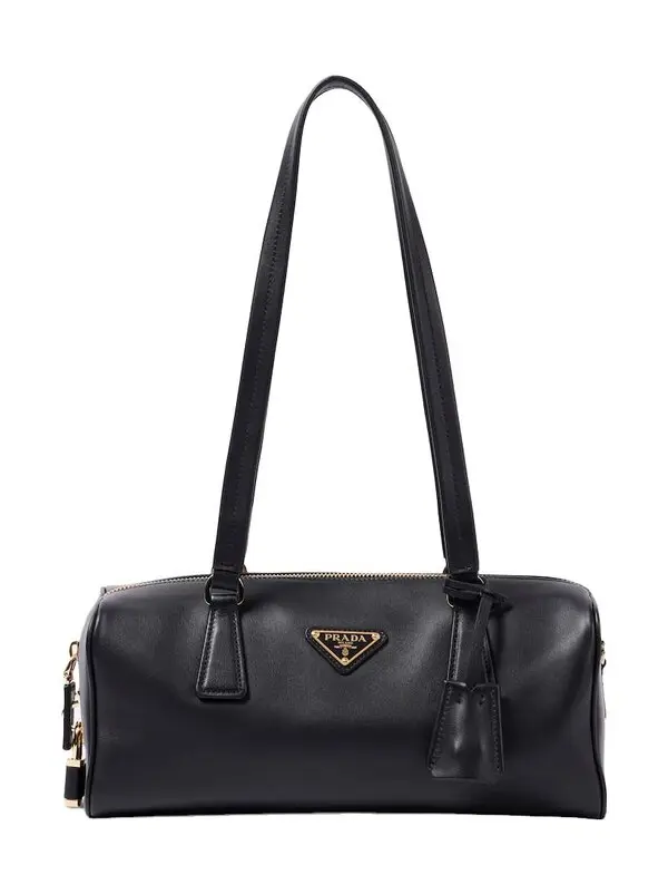 Prada Leather Shoulder Bag - Black