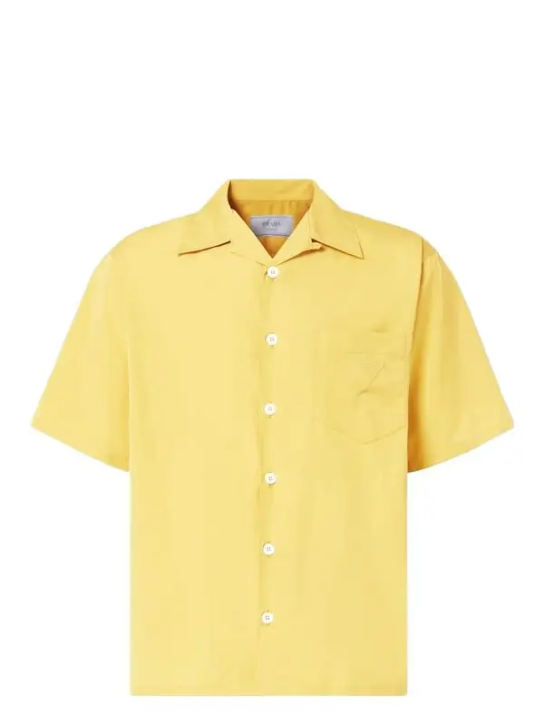 Prada Cotton Poplin Bowling Shirt - Yellow
