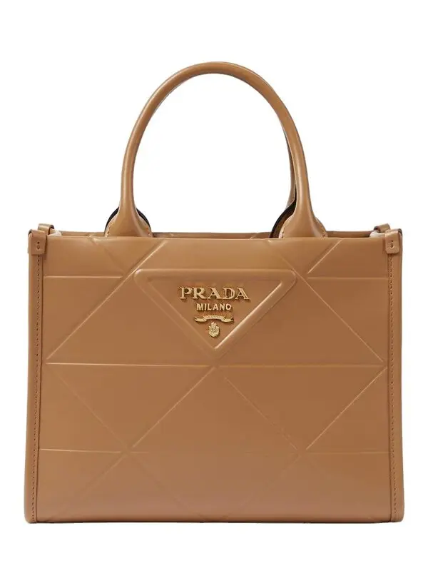 Prada Symbole Mini Tote Bag - Brown